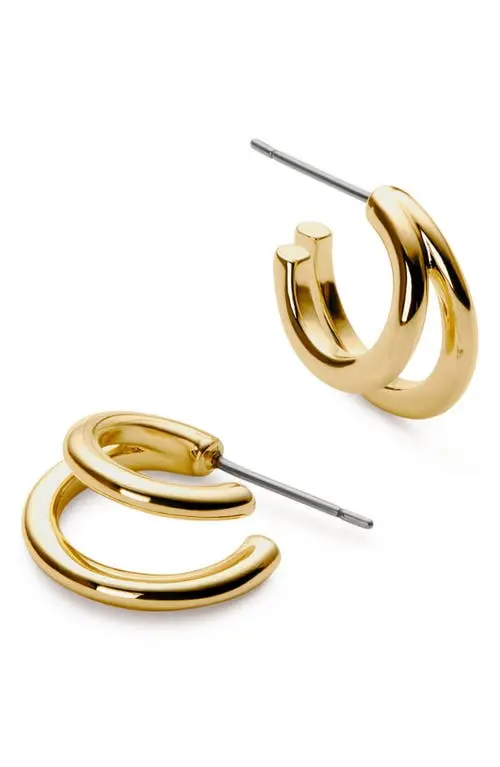 ANA LUISA Double Hoop Earrings - Gold