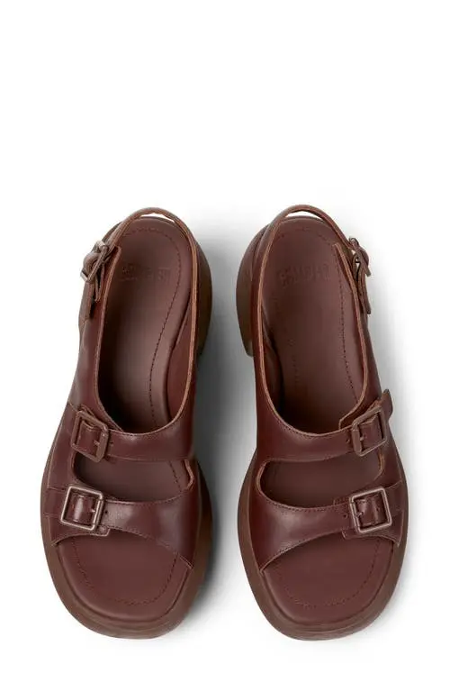 Camper Thelma Slingback Sandal - Medium Brown
