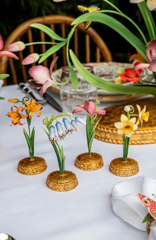 JULISKA Meadow Walk Tiger Lily Place Card Holder
