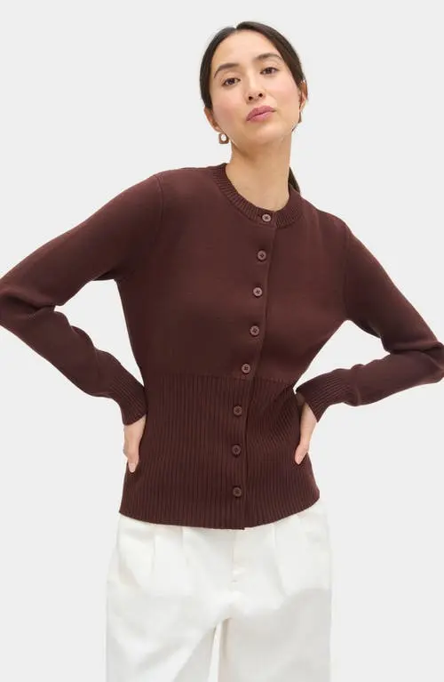 ALIGNE Ruby Cardigan - Chocolate