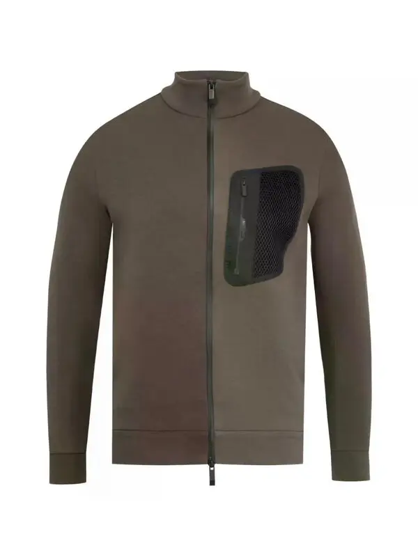 Moncler Zip Pocket Sweatshirt - Brown