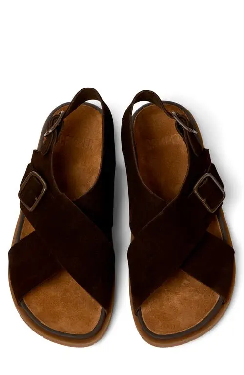 Camper Lluc X-strap Sandal - Medium Brown