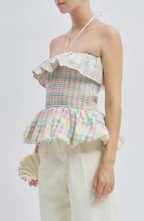 MAUDE CLUB Goldie Halter Top