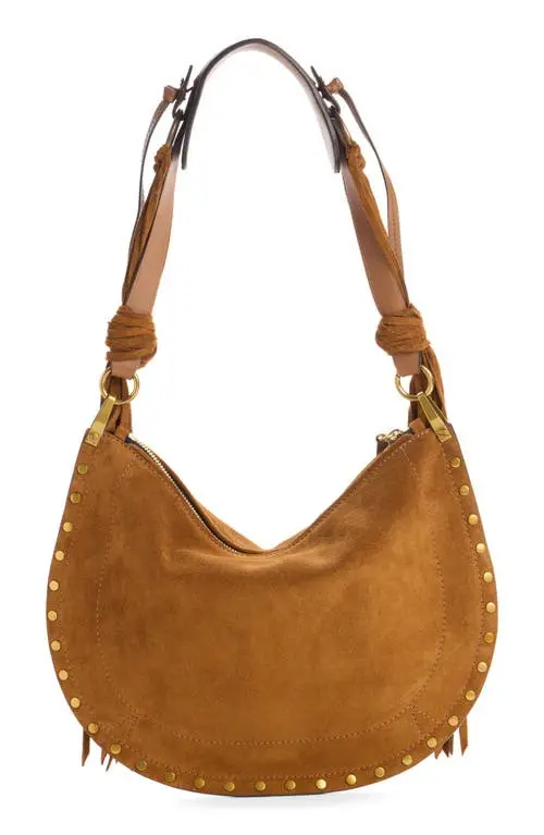 Isabel Marant Étoile Oskan Soft Suede Shoulder Bag - Cognac