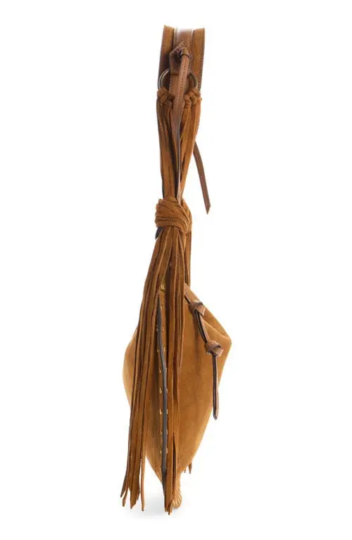 Isabel Marant Étoile Oskan Soft Suede Shoulder Bag - Cognac