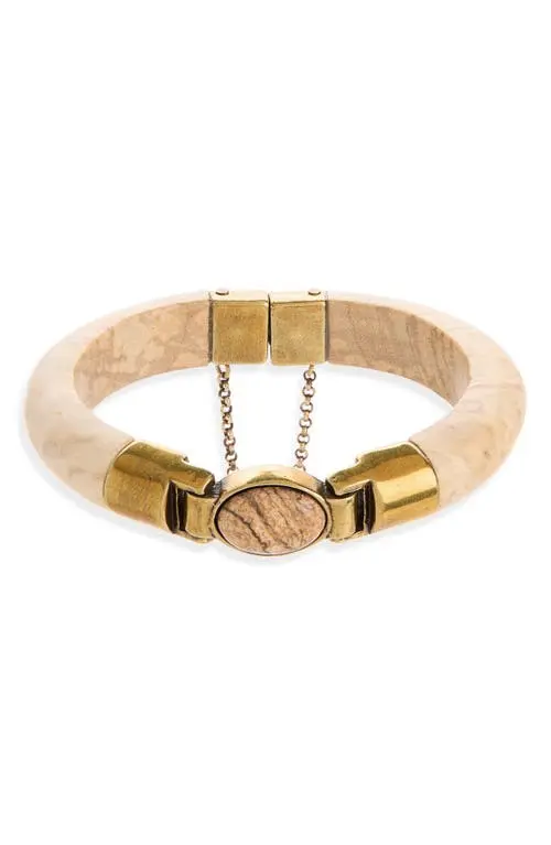 Isabel Marant Stone-centered Cuff Bracelet - Twill/bronze