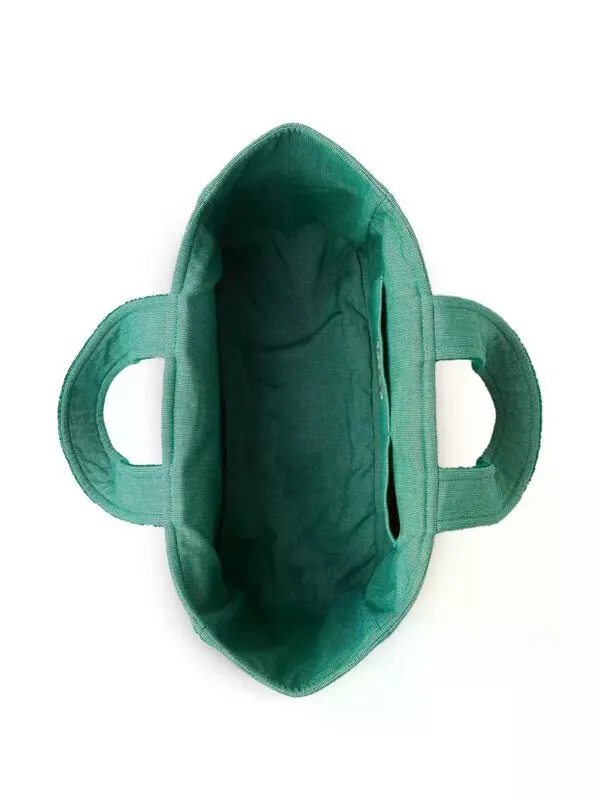 Versace Medusa Motif Terry Tote Bag - Green