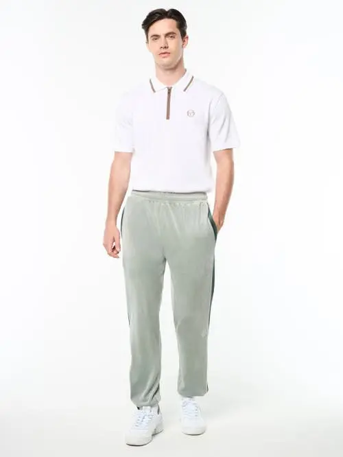 SERGIO TACCHINI Banda Velour Track Pant - Slate Gray