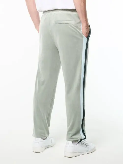 SERGIO TACCHINI Banda Velour Track Pant - Slate Gray