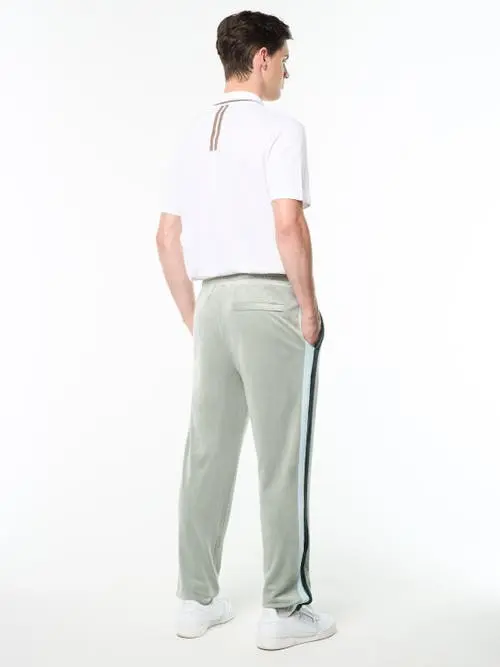SERGIO TACCHINI Banda Velour Track Pant - Slate Gray