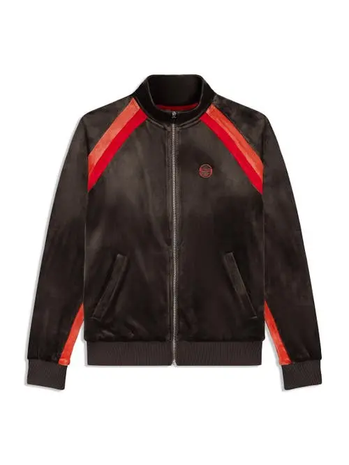 SERGIO TACCHINI Banda Velour Track Jacket - Mulch