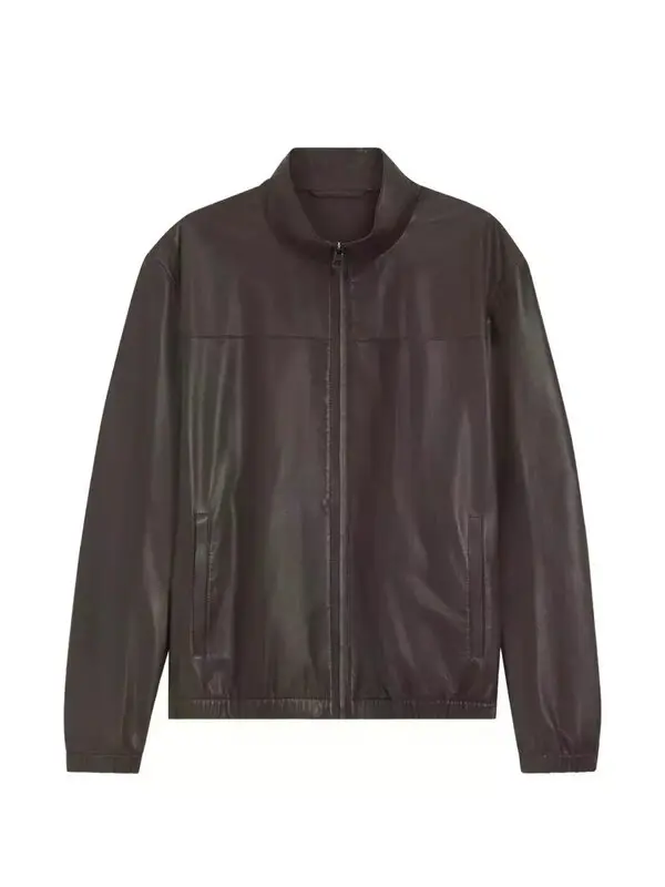BOSS By Beckham Zip-up Leather Jacket