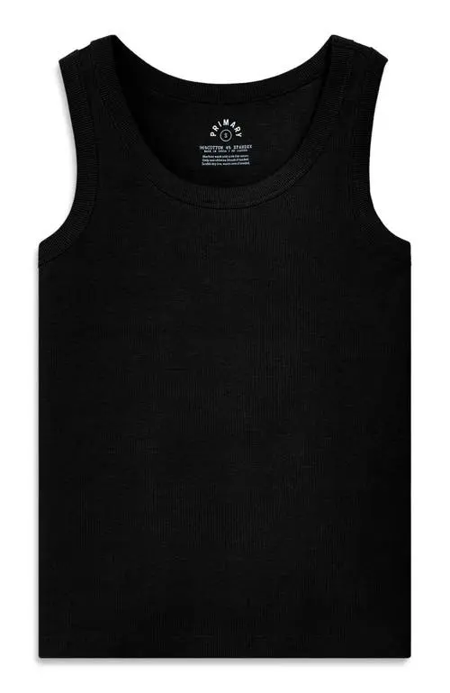 PRIMARY Fit Rib Tank - Black