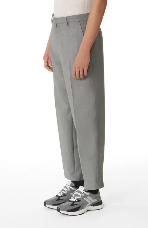 LANVIN Straight-leg Mohair Wool Pants - Gray