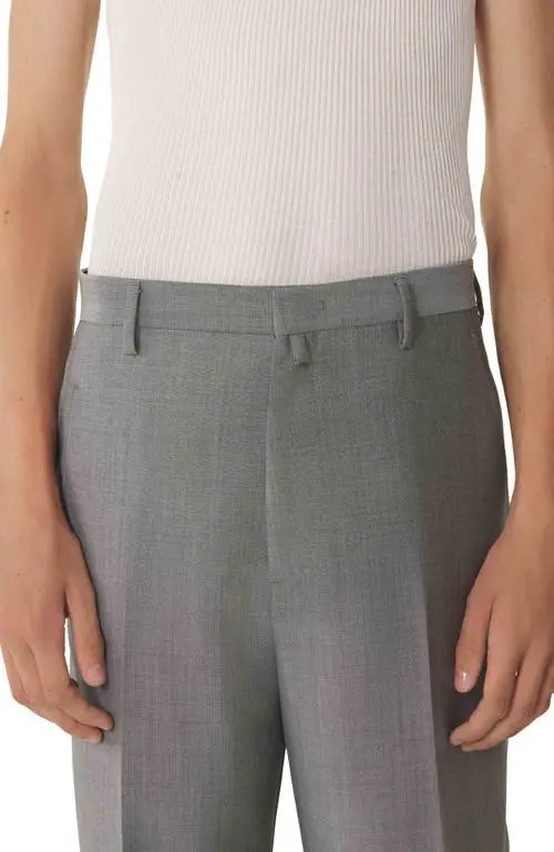 LANVIN Straight-leg Mohair Wool Pants - Gray
