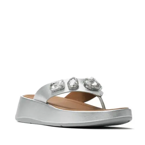 Fitflop F-mode Ultra Toe-post Sandal - Silver