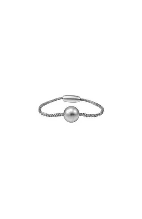 BEARFRUIT JEWELRY Marina Magnetic Sphere Bracelet - Dark Grey