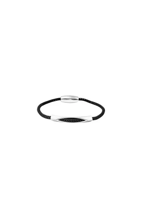 BEARFRUIT JEWELRY Mila Magnetic Bar Bracelet - Black/silver