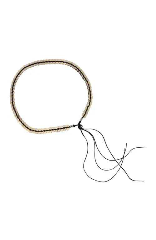 Sandro Jewellery Belt With Leather Tie - Silver