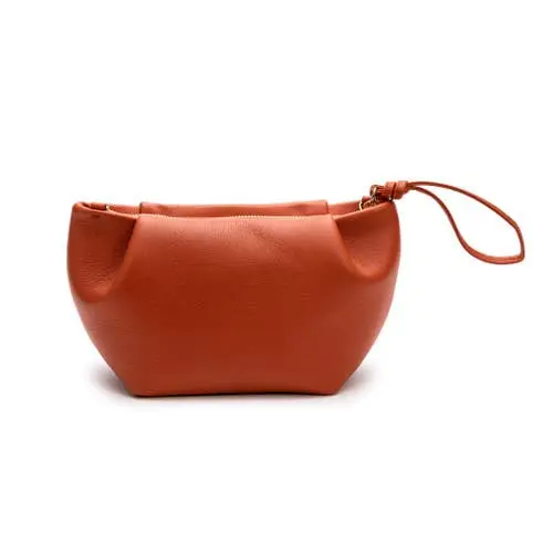 LA PORTEGNA Martita Small Leather Clutch