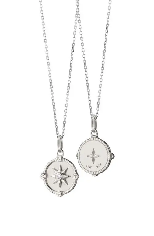 Monica Rich Kosann Mini Adventure Compass Pendant Necklace
