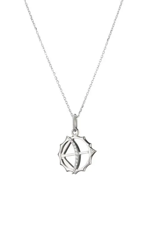 Monica Rich Kosann Mini Strength Apollo Sapphire Pendant Necklace - Silver