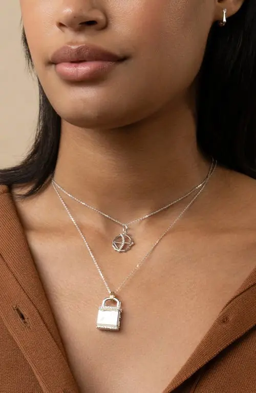 Monica Rich Kosann Mini Strength Apollo Sapphire Pendant Necklace