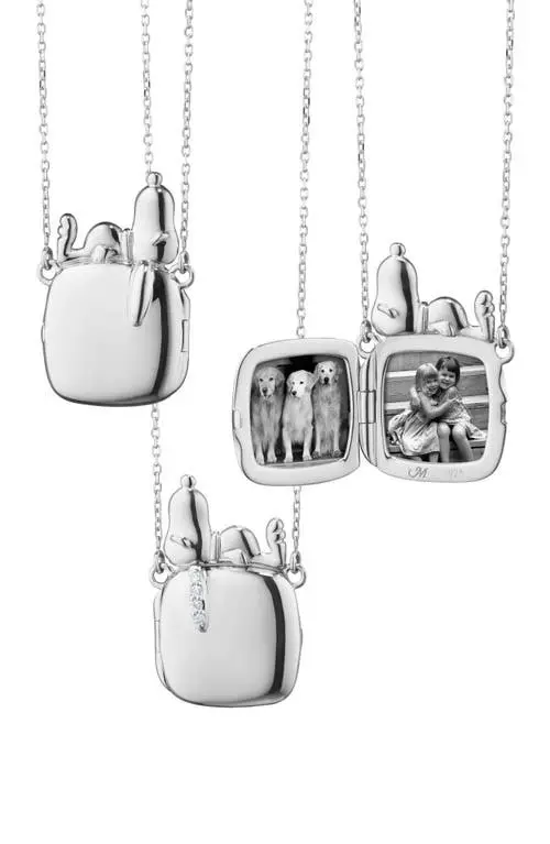 Monica Rich Kosann Snoopy X Viv Locket Necklace