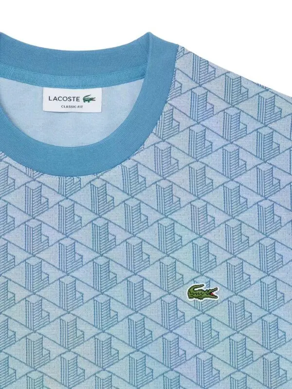 Lacoste Patterned Round Neck T-shirt