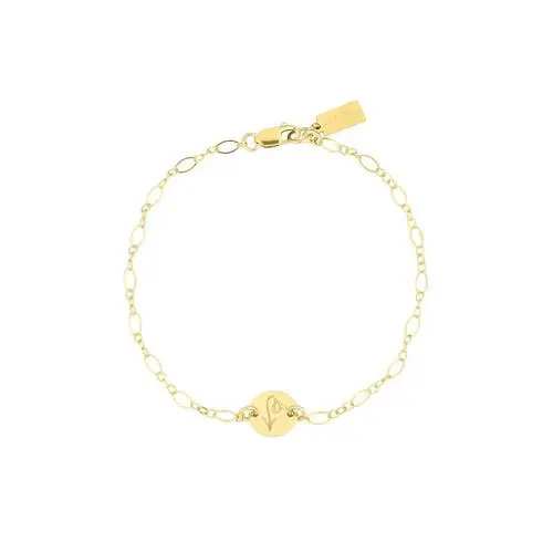 SET & STONES Lily Birth Flower Bracelet - Gold/january