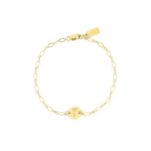 SET & STONES Lily Birth Flower Bracelet - Gold/june