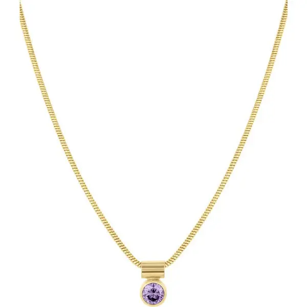 SET & STONES Ellie Birthstone Pendant Necklace - Gold/september
