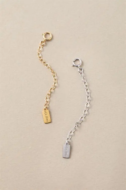SET & STONES 2" Extender Chain - Silver