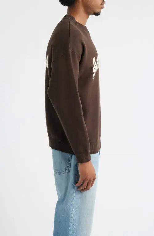 SANTO STUDIO University Graphic Knit Sweater