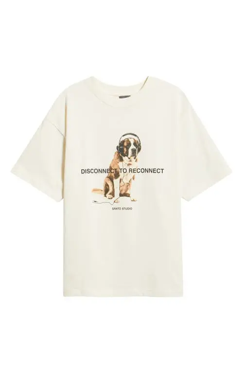 SANTO STUDIO Disconnect Drappo Graphic T-shirt
