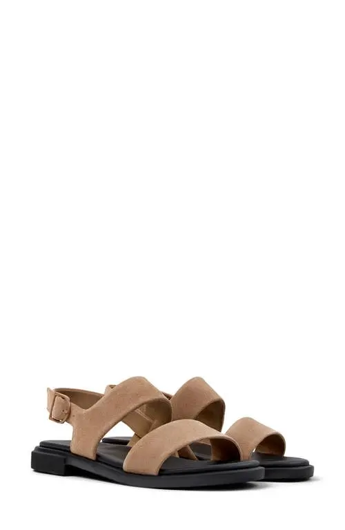 Camper Edy Slingback Sandal - Medium Brown