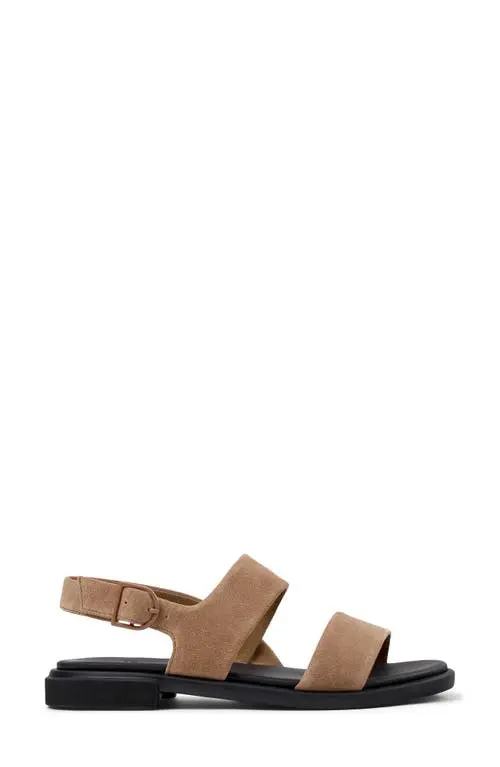 Camper Edy Slingback Sandal - Medium Brown