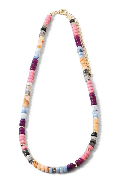 ERIN MCDERMOTT JEWELRY Beaded Collar Necklace - Red