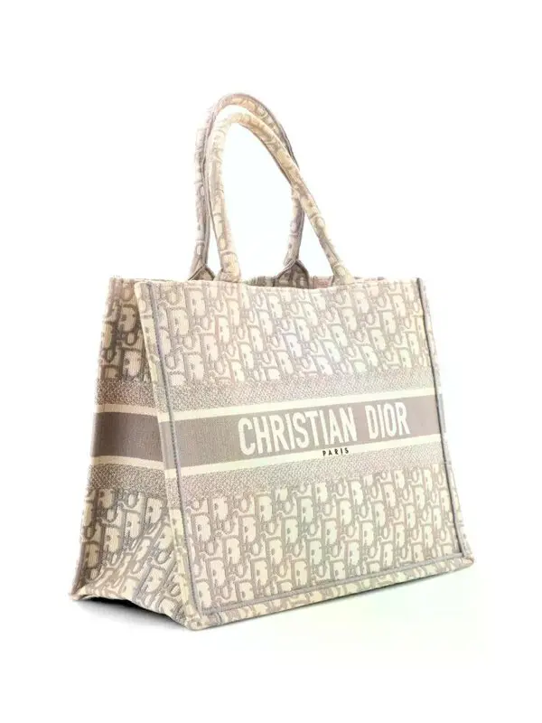 Dior Book Oblique Canvas Medium Tote Bag