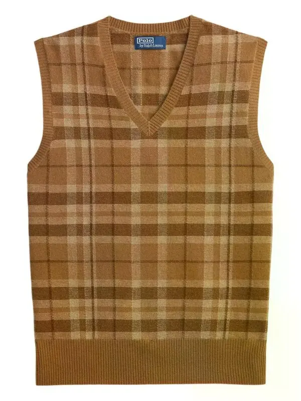 Polo Ralph Lauren Plaid Cashmere Vest