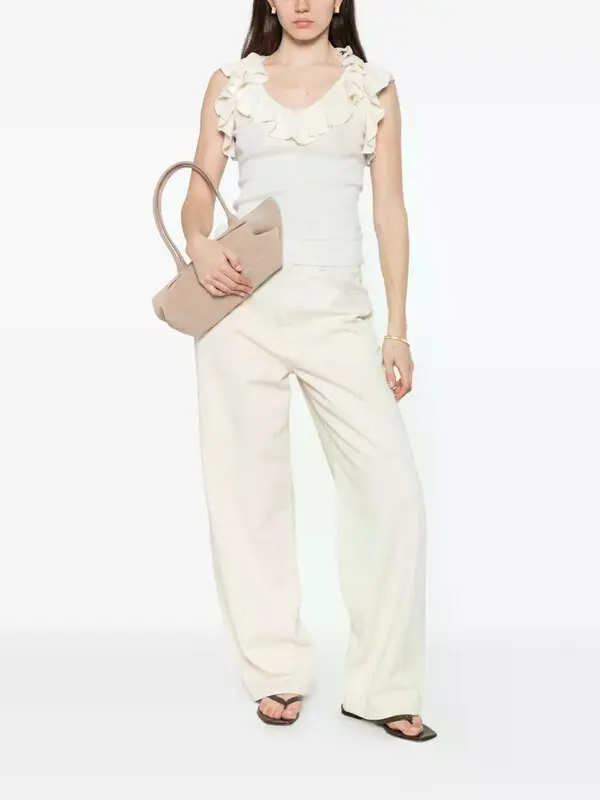Marella Matassa Ruffled V-neck Top