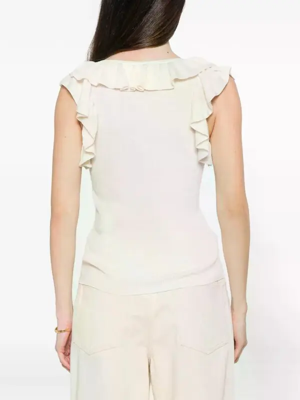 Marella Matassa Ruffled V-neck Top