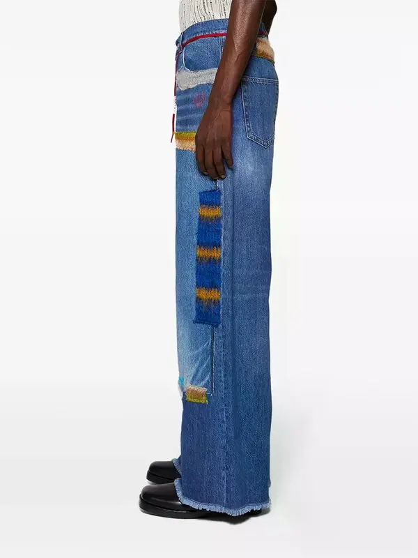 Marni Logo-patch Cotton Jeans