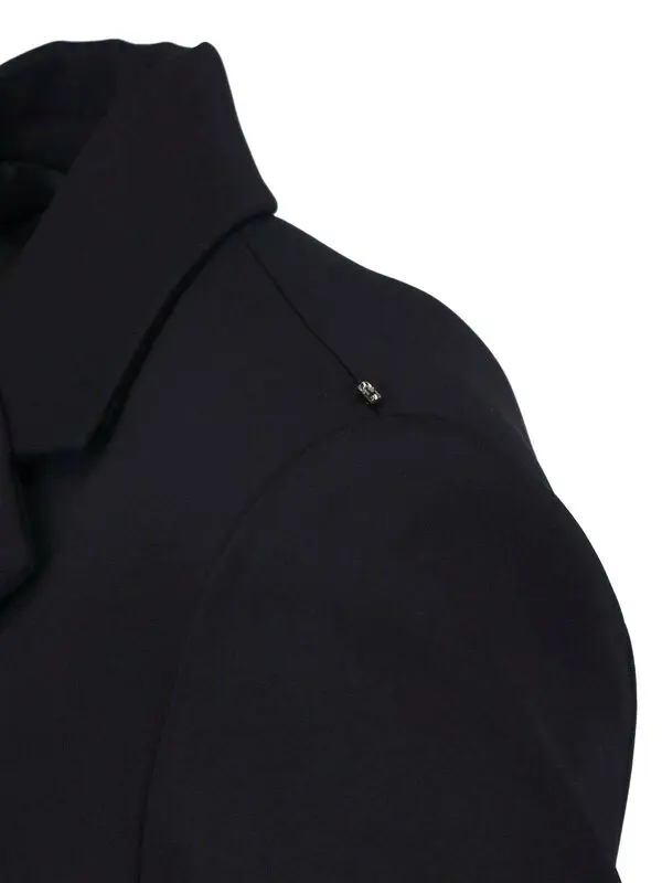 LARDINI Single-breasted Viscose Blazer - Black