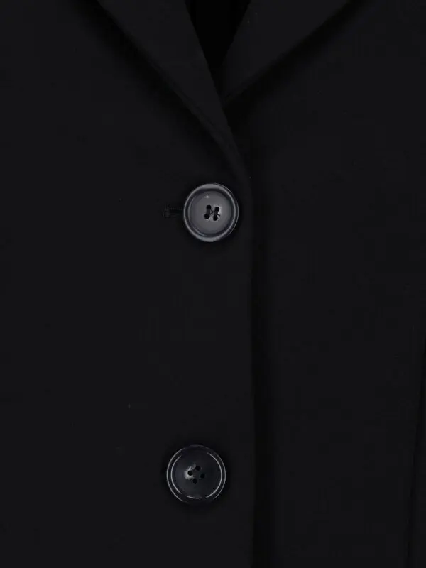 LARDINI Single-breasted Viscose Blazer - Black