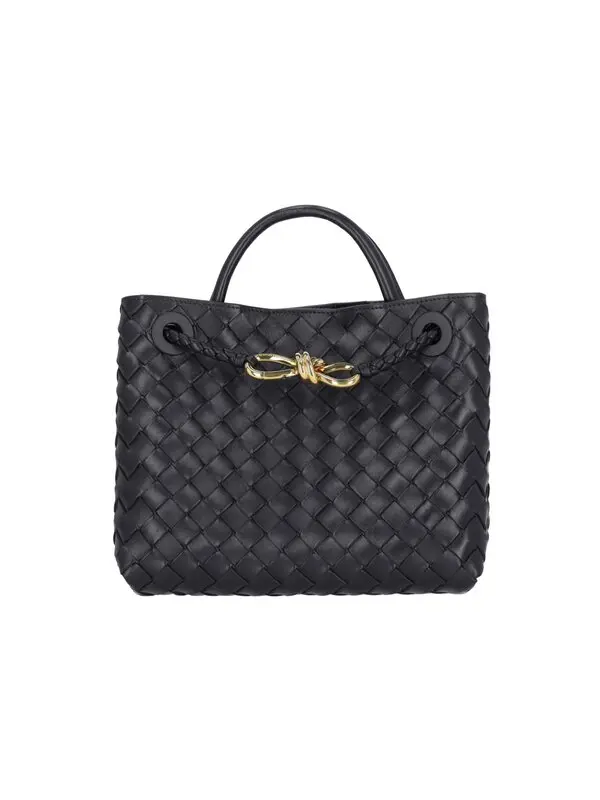 Bottega Veneta Small Andiamo Tote Bag - Black