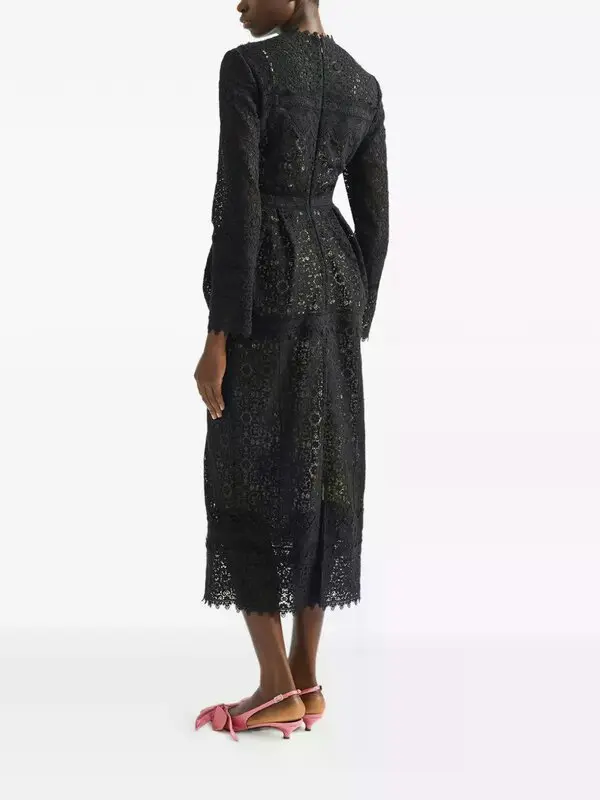 Erdem Lace Beaded Midi Dress