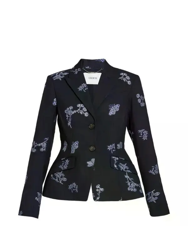 Erdem Floral Single-breasted Blazer