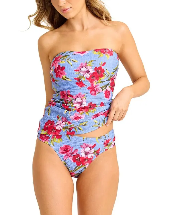 Tommy Bahama Chambray Tankini Top - Blue Monday