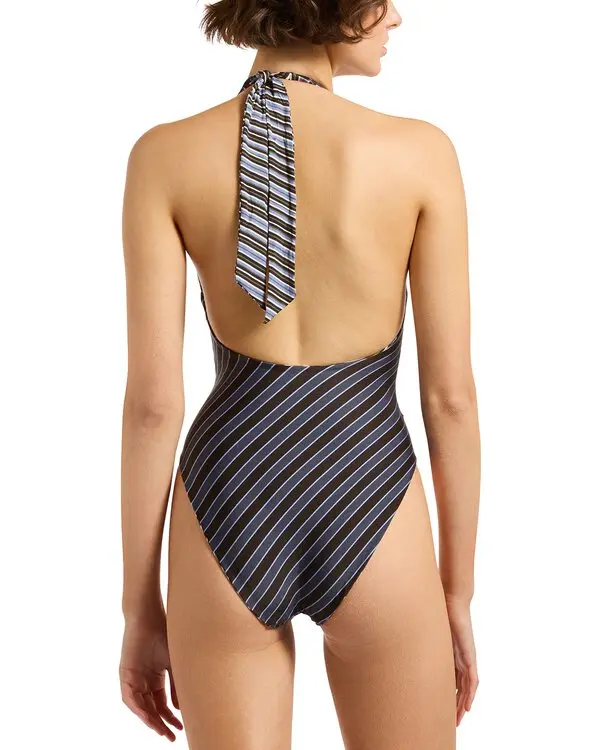 JETS Reversible Plunge Neck One Piece Swimsuit